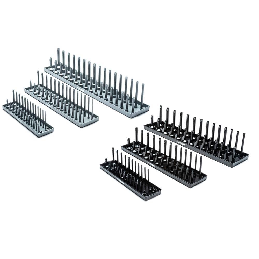 Husky SAE and Metric Socket Rack Set (6-Piece) HSAEMMSKTRK6PCC - The ...