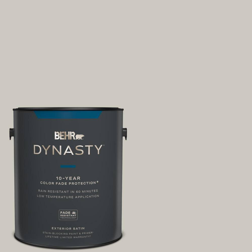 BEHR DYNASTY 1 gal. Designer Collection #DC-008 Gratifying Gray Satin ...