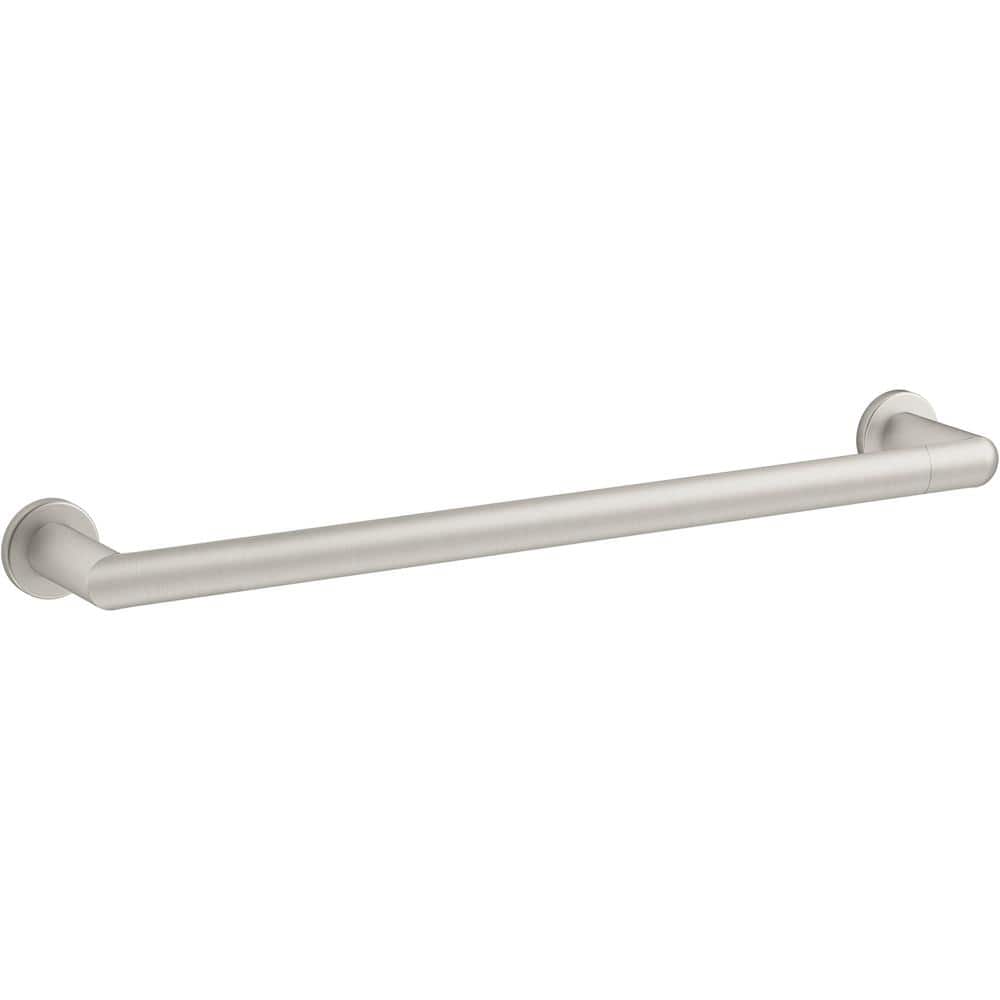 KOHLER Kumin 18 in. Towel Bar in Vibrant Brushed Nickel K-97878-BN ...