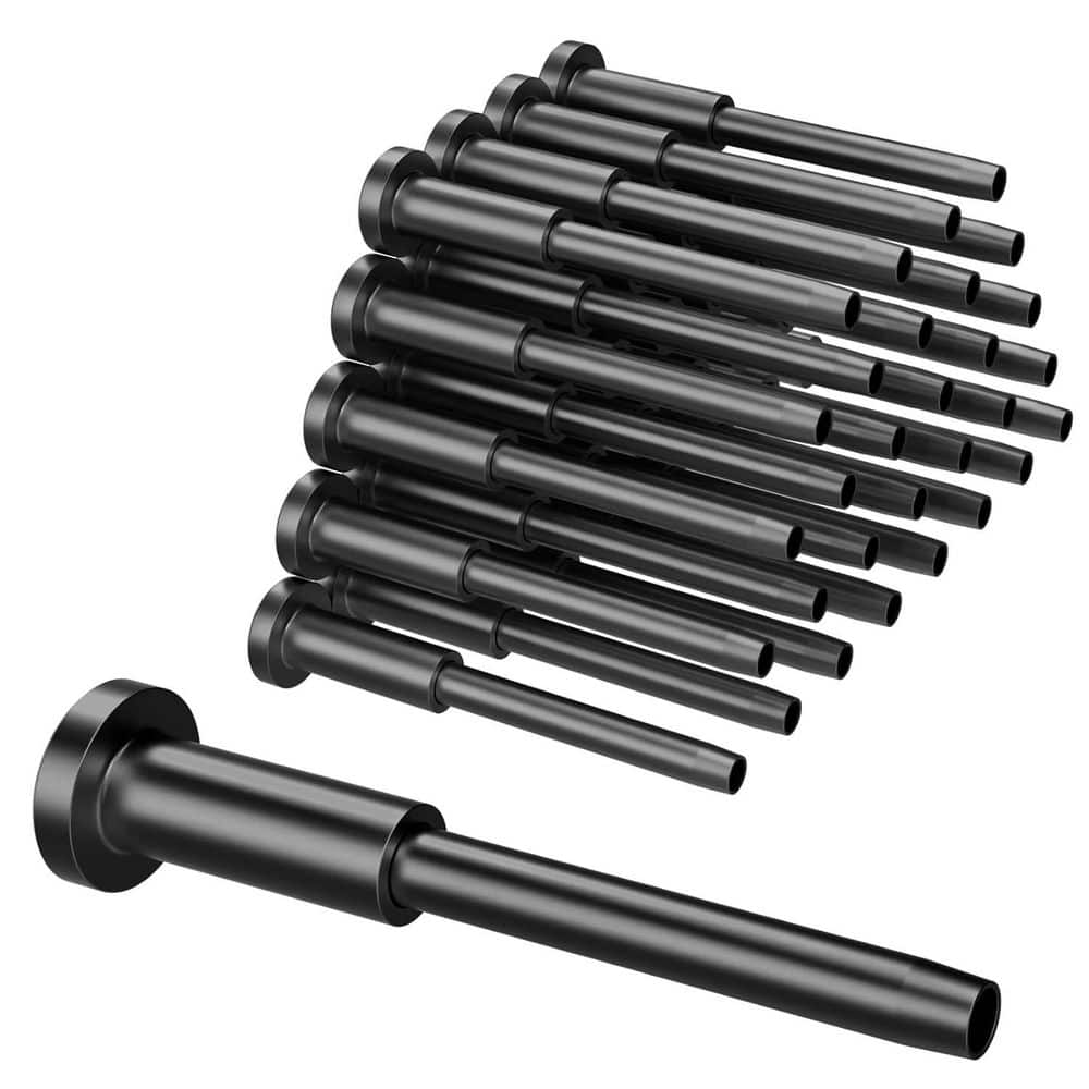 Afoxsos 1 /8 in. Black Stainless Steel Invisible Receiver and Swage ...