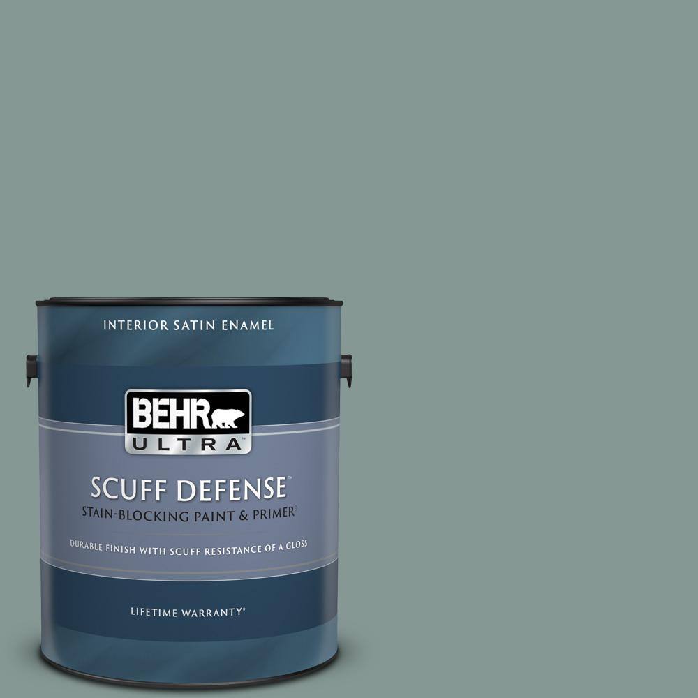 BEHR ULTRA 1 gal. #T18-15 In The Moment Extra Durable Satin Enamel ...