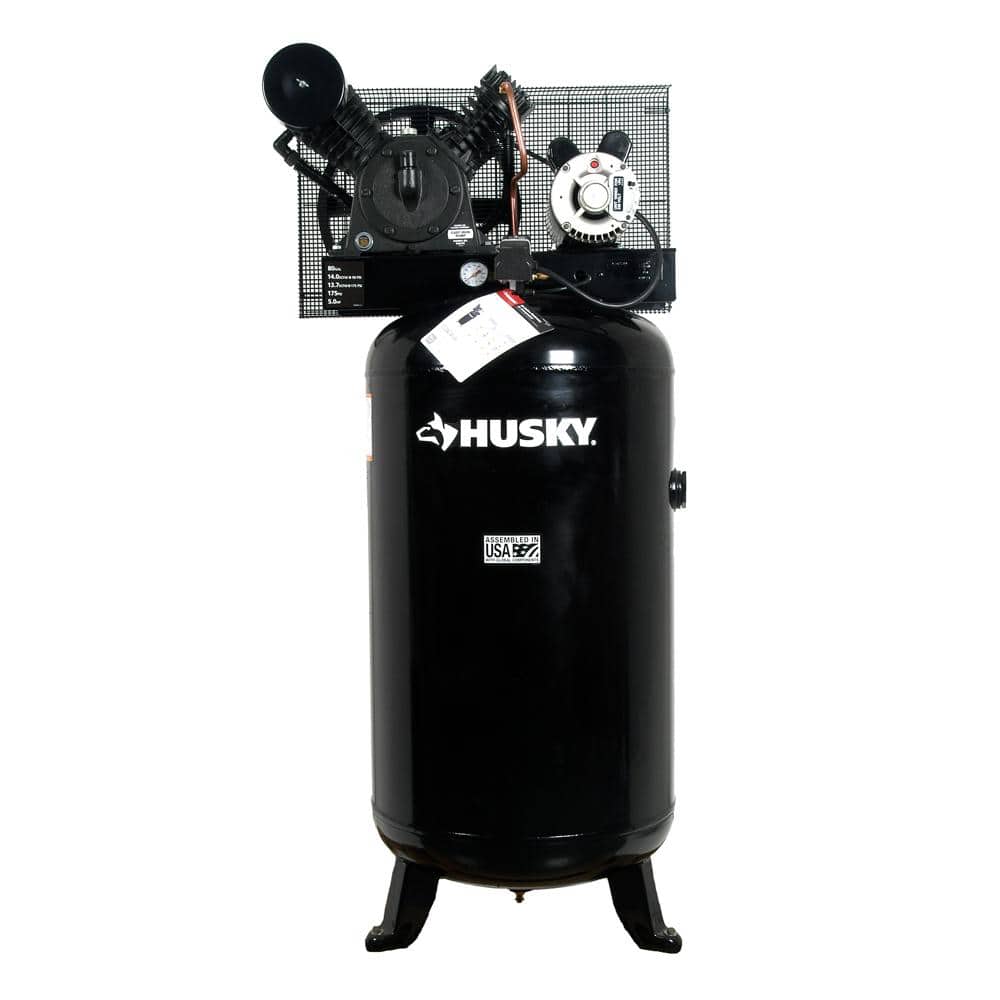 Husky 80 Gal. 5 HP 2-Stage Air Compressor HS5181 - The Home Depot