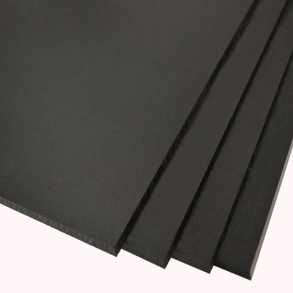 SHAPE PRODUCTS 48 In X 96 In X 220 In Black HDPE Sheet 4 Pack