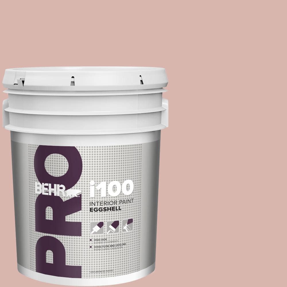 BEHR PRO 5 gal. #170E-3 Bridal Rose Eggshell Interior Paint PR13005 ...