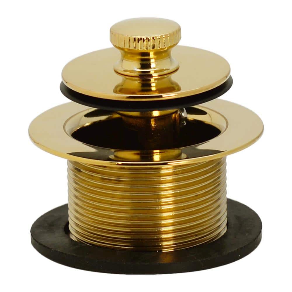 Westbrass 1-1/2 in. NPSM Pull and Drain Bathtub Drain Plug, Coarse ...