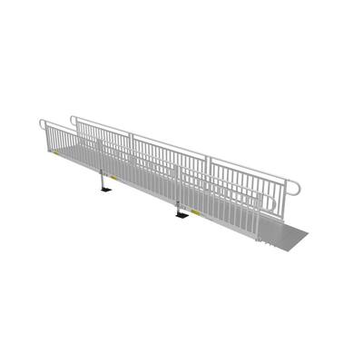 EZ-ACCESS PATHWAY 3G 20 ft. Wheelchair Ramp Kit with Solid Surface ...