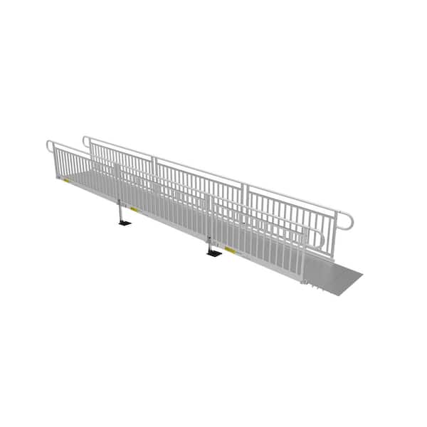 EZ-ACCESS PATHWAY 3G 22 ft. Wheelchair Ramp Kit with Solid Surface ...