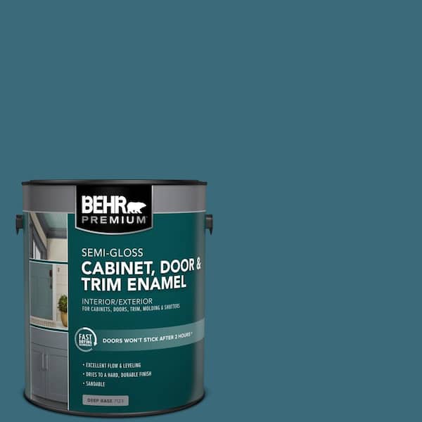 BEHR PREMIUM 1 gal. #S460-6 Mammoth Mountain Semi-Gloss Enamel Interior ...