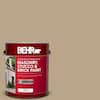 BEHR 1 gal. #710D-4 Harvest Brown Flat Interior/Exterior Masonry ...