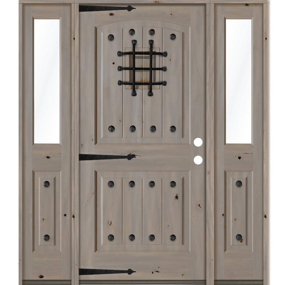 Reviews for Krosswood Doors 70 in. x 80 in. Mediterranean Knotty Alder ...