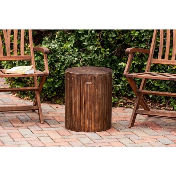 BALKENE HOME MIchael Round Wood Outdoor Garden Stool 62421