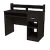 South Shore 41 in. Black Rectangular 1 -Drawer Computer Desk with Hutch ...