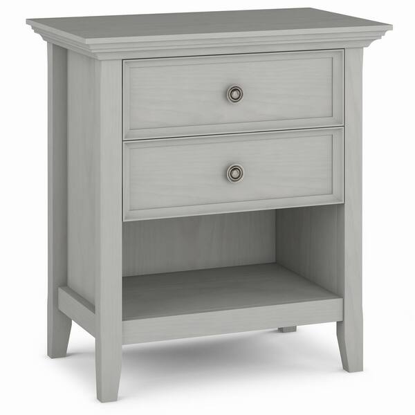 Simpli Home Amherst Solid Wood 24 in. Wide Traditional Bedside ...