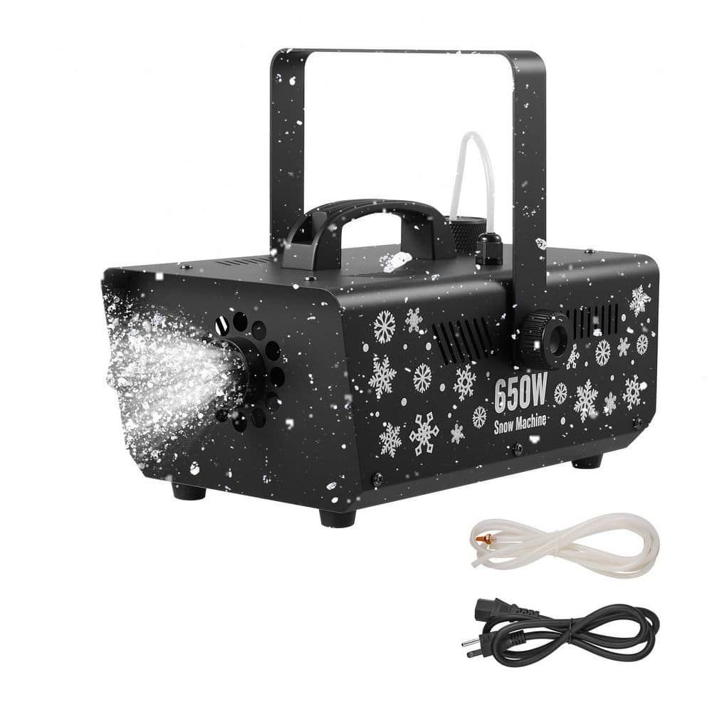 VEVOR Snow Machine, 650W Handheld/Hanging Fake Snow Maker, Portable ...