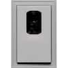 Builders Edge 8.125 in. x 12 in. #016 Gray Jumbo Electrical Mounting ...