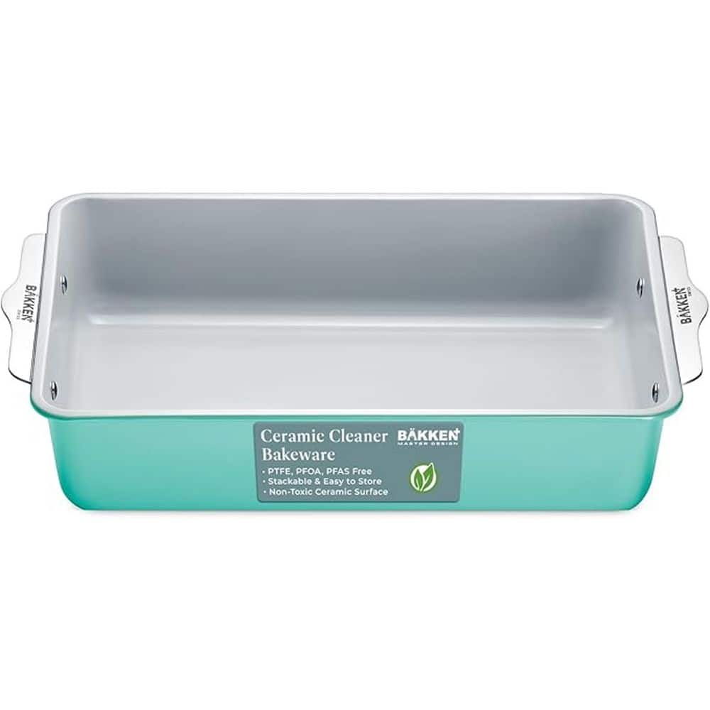 BakkenMaster 2.485 qt. Premium Non-Stick Ceramic 8"x15. 5" Rectangle ...