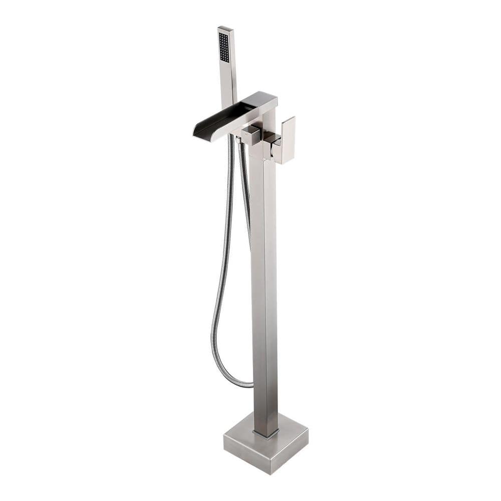 PROOX 2-Handle Floor Mount Claw Foot Tub Faucet with Hand Shower in ...