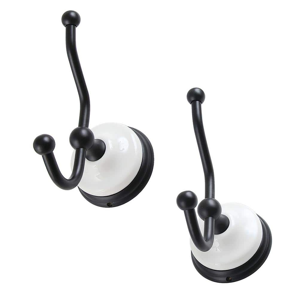 Kingston Brass Victorian Single Robe Hook in Matte Black (2-Pack ...