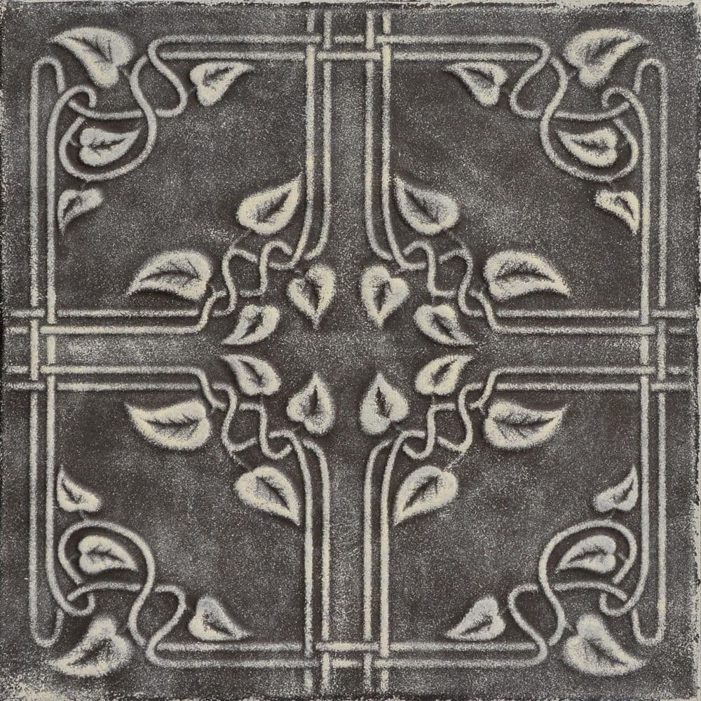 A La Maison Ceilings Ivy Leaves Brown Beige 1.6 ft. x 1.6 ft ...