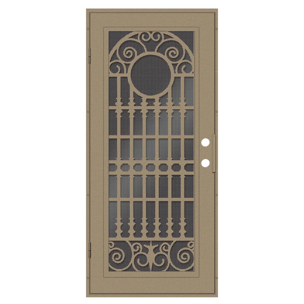 Unique Home Designs Spaniard 36 in. x 80 in. Right Hand/Outswing Desert ...