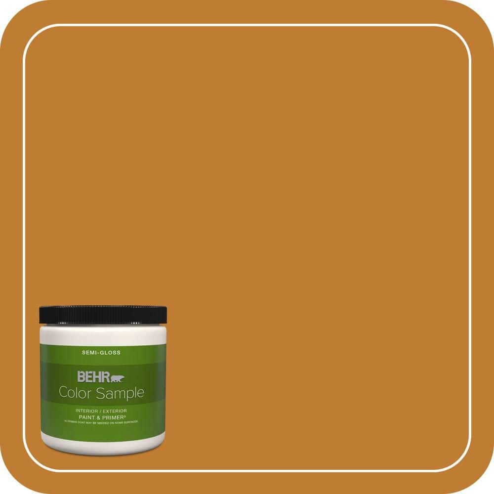 BEHR PREMIUM PLUS 8 oz. #S-H-310 Autumn Fest Semi-Gloss Interior ...