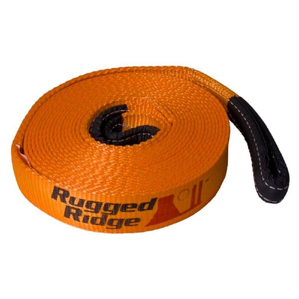 Rugged Ridge 3 in. x 30 ft. Recovery Strap-15104.01 - The Home Depot