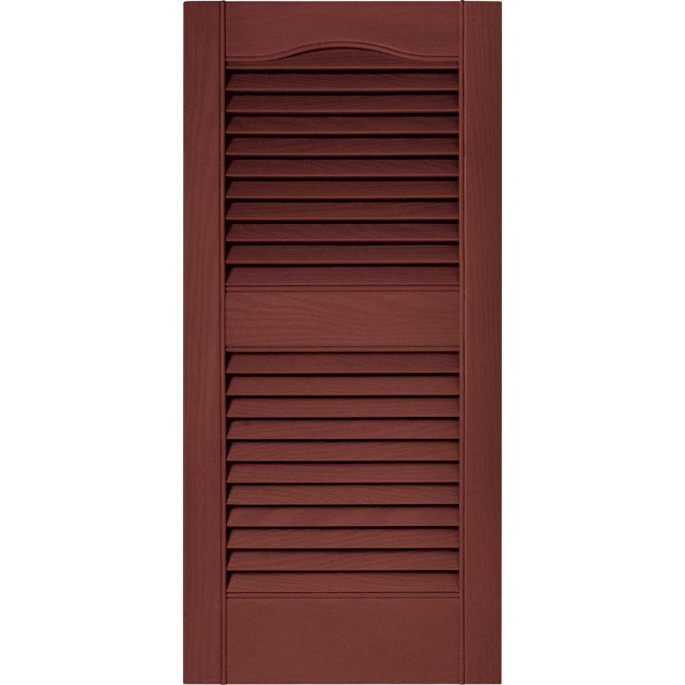 Reviews for Builders Edge 15 in. x 31 in. Louvered Vinyl Exterior ...