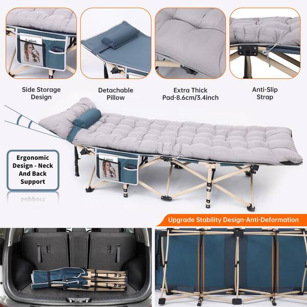 Grey cot bed with mattress store