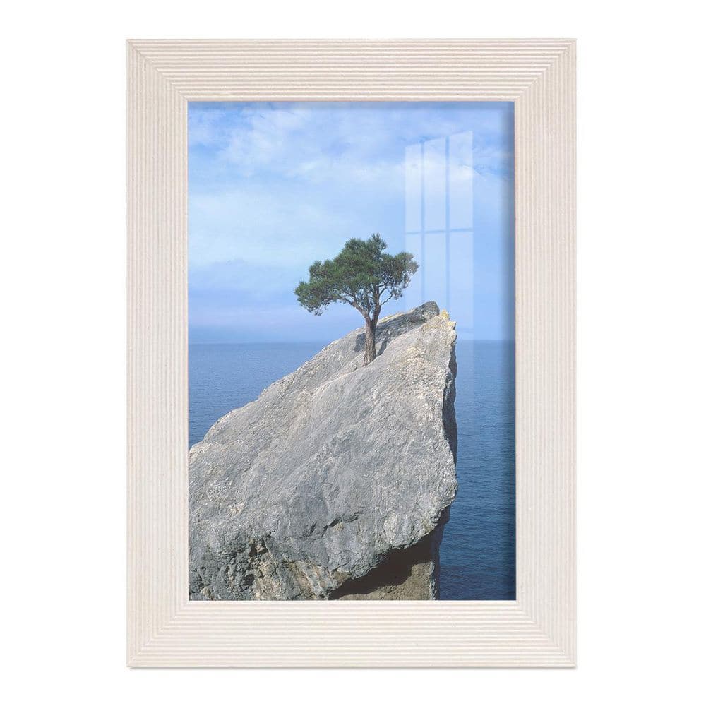 Wexford Home Grooved 5 in. x 7 in. White Picture Frame WF102C - The ...