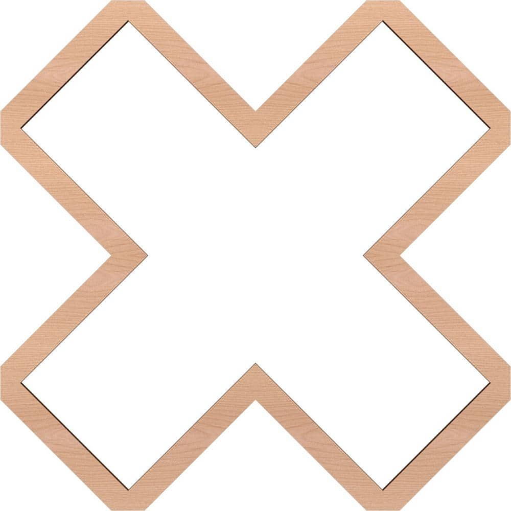 Ekena Millwork Large Fowler Fretwork 3/8 in. x 5-1/8 ft. x 5 ft. Brown ...