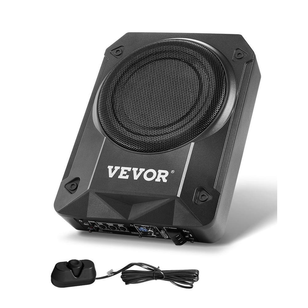 VEVOR 8 in. 800W Underseat Car Subwoofer, Slim Powered Car Subwoofers ...