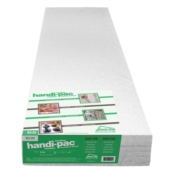 Plasti-Fab Handi-Pac Handi-Pac (6 pc) 0.75 in. x 1.1 ft. x 4 ft. R-2.92 ...