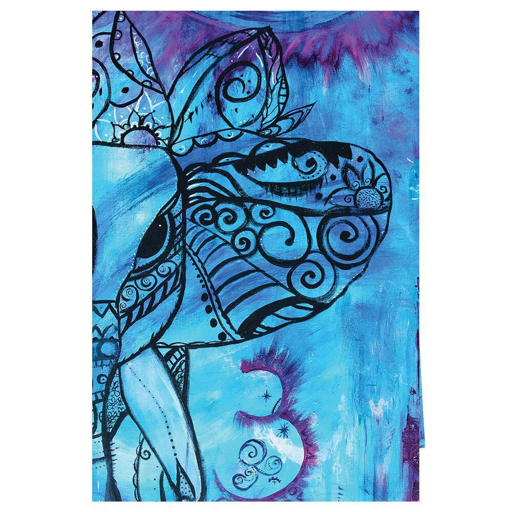 Sunset on Ganesh Abstract Design by Sarah Wahl 1 Piece Unframed Canvas ...