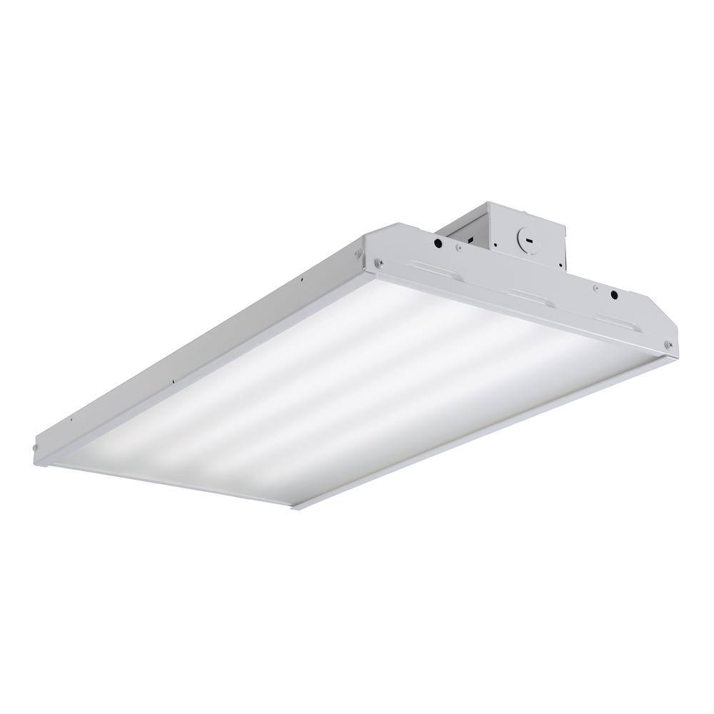 Metalux 2 ft. Integrated LED Dimmable White Lensed Linear High Bay ...