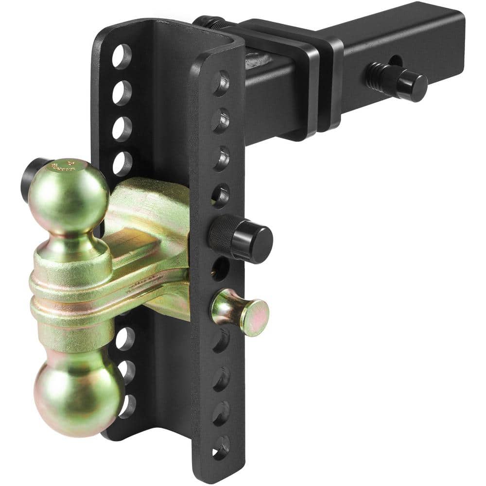 VEVOR Adjustable Trailer Hitch, 8 in. Drop and 6.5 in. Rise Hitch Ball ...