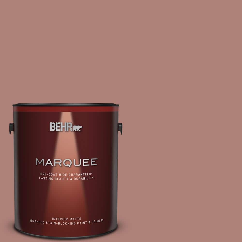 BEHR MARQUEE 1 gal. #S170-5 Smoke Bush Rose One-Coat Hide Matte ...