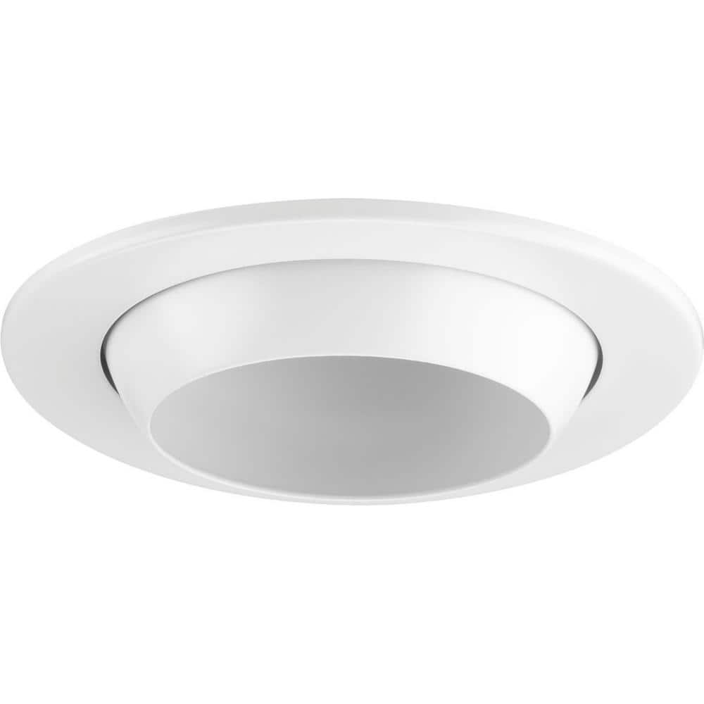 Progress Lighting 4 in. PAR20 Satin White Eyeball Recessed Trim for 4 ...