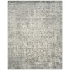 SAFAVIEH Evoke Silver/Ivory 8 ft. x 10 ft. Distressed Border Medallion ...