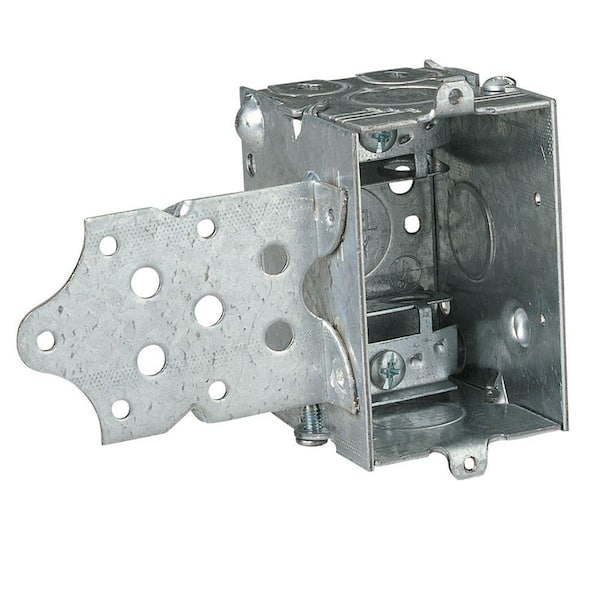 Steel City 1-Gang 18 cu. in. Pre-Galvanized Steel Gangable Switch Box ...