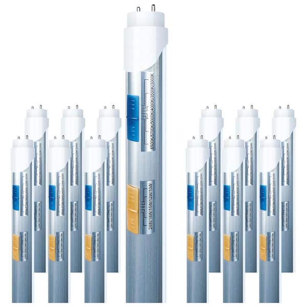 Haloitte 75-Watt Equivalent 24-Watt LED 4ft. Linear T8 Tube Light Bulbs ...
