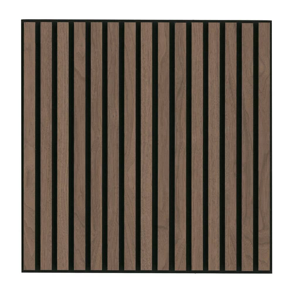MSI Harmony Sable 24 in. x 24 in. Brown Wood Slat Decorative Acoustic ...