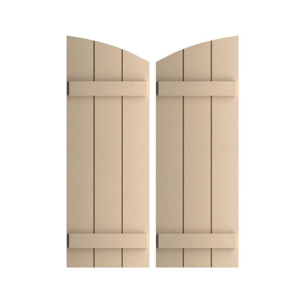 Ekena Millwork 16-1/2 in x 24 in Polyurethane Smooth Three Board Joined ...