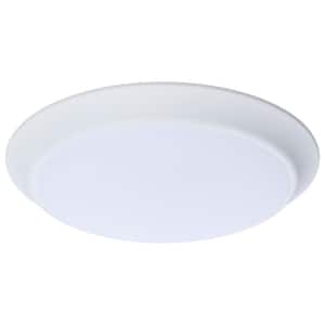 SATCO 7 in. White 11.3 Watt Color Selectable LED Flush Mount Disk Light ...