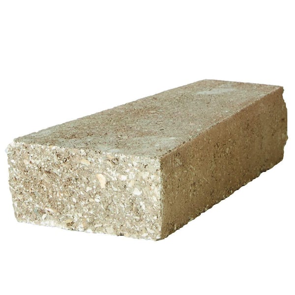 Pavestone RockWall 2 in. x 4.25 in. x 9 in. Pecan Concrete Wall Cap ...
