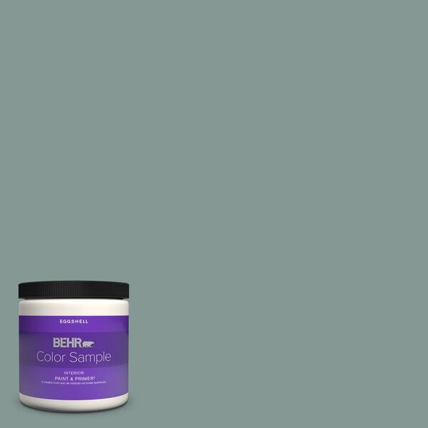 BEHR PREMIUM PLUS 8 oz. T18 15 In The Moment Eggshell Enamel Interior Paint Primer Color Sample B320416 The Home Depot
