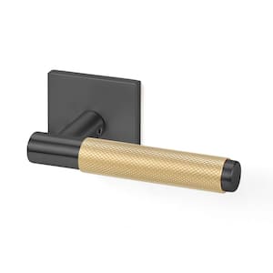 McBowery Taylor Matte Black Knurled Hall/Closet Interior Door Handle ...