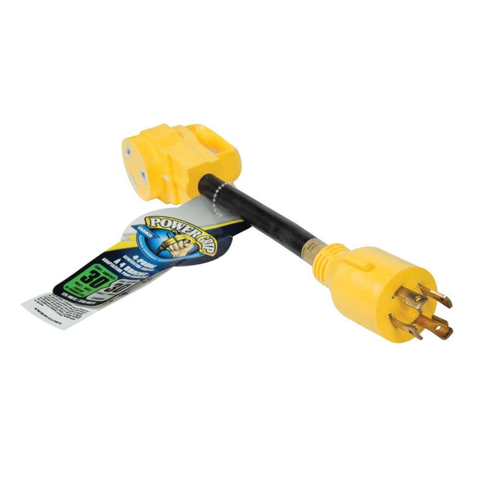 Camco PowerGrip 4 Prong Generator Dogbone Adapter 55382 - The Home Depot