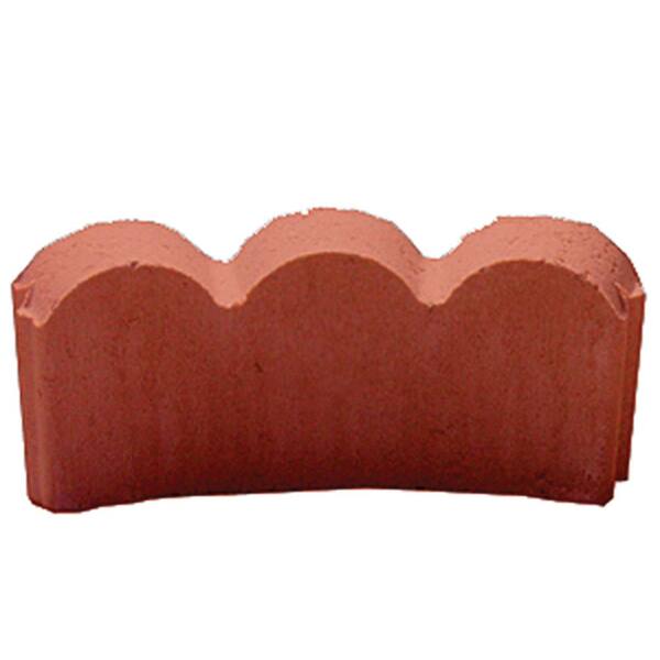 Pavestone 12 In X 2 In X 5 25 In River Red Curved Concrete Edger Pavestone 12 In X 2 In X 5 25 In River Red Curved Concrete Edger
