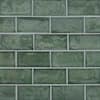 Ivy Hill Tile Delphi Capri Green 4.33 in. x 8.66 in. Polished Glass ...