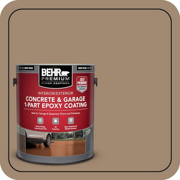 BEHR PREMIUM 1 gal. #700D-5 Toffee Crunch Self-Priming 1-Part Epoxy ...